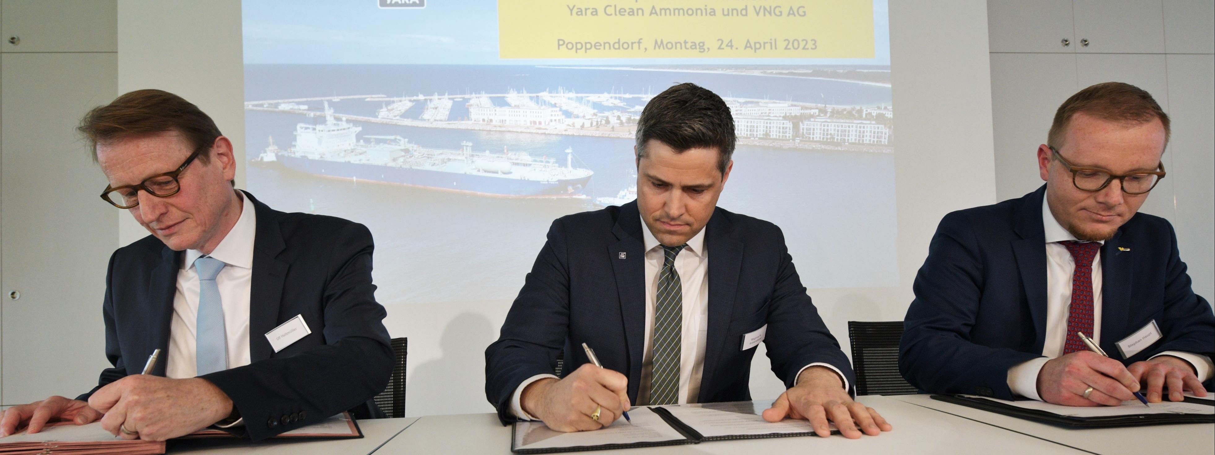 YARA and VNG with commitment for cooperation in ammonia | VNG AG
